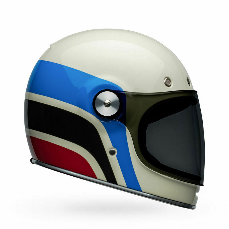 Bell Bullitt Speedway Vintage White Blue Helmet - Speed Addicts