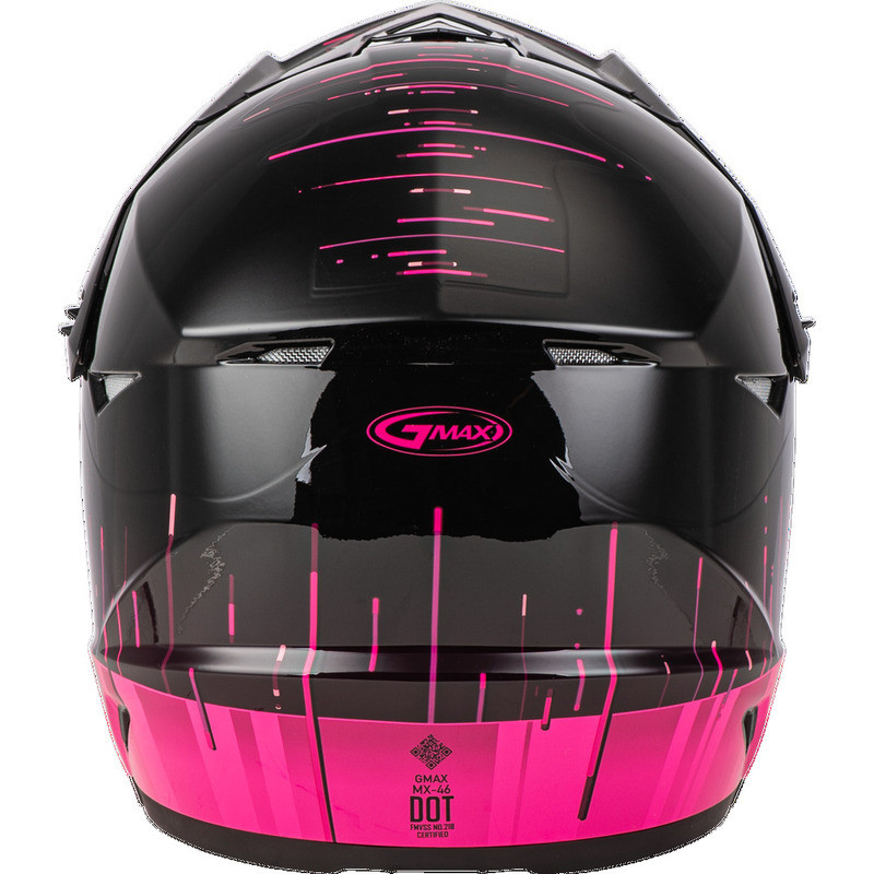 Gmax MX-46 Frequency Black Pink Helmet - Speed Addicts