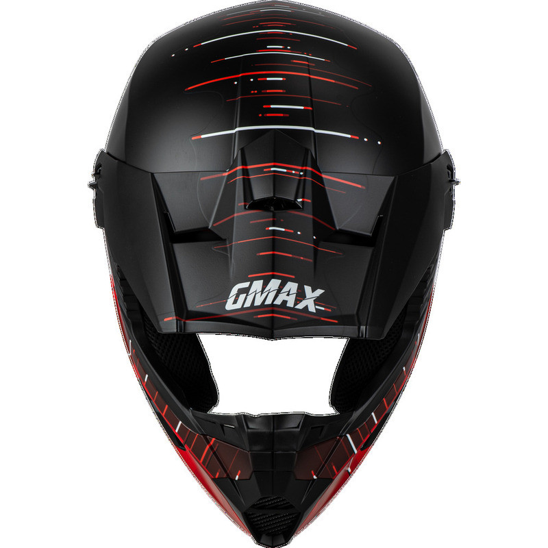 Gmax MX-46 Frequency Matte Black Red Helmet - Speed Addicts