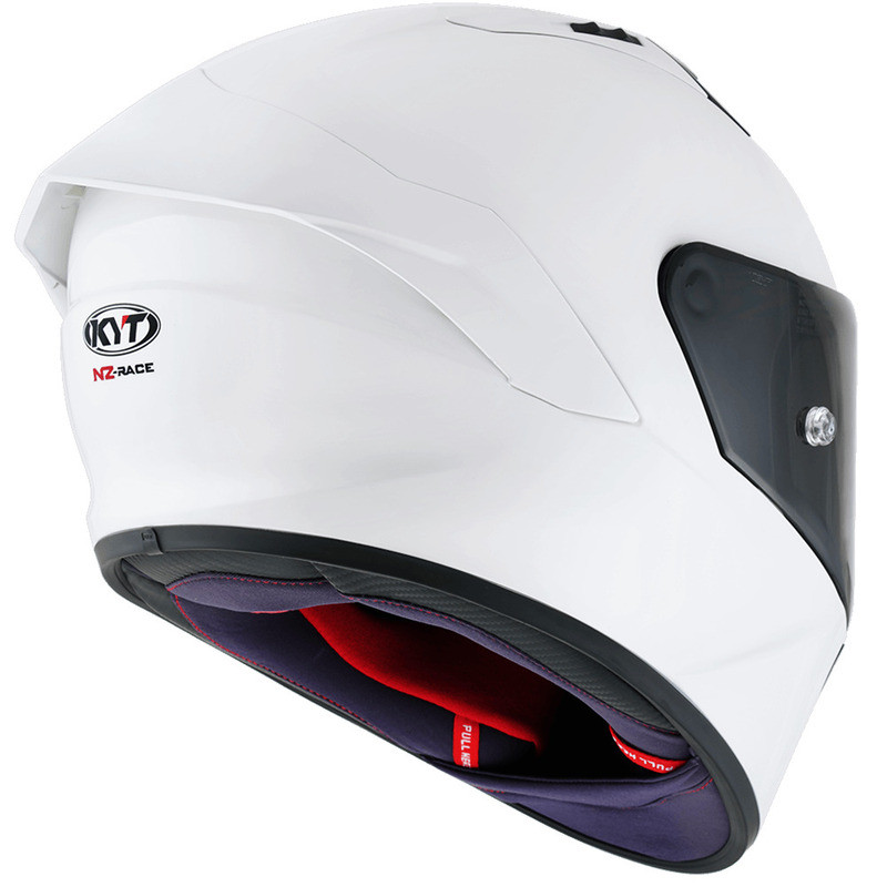 KYT NZ-Race Plain White Helmet - Speed Addicts