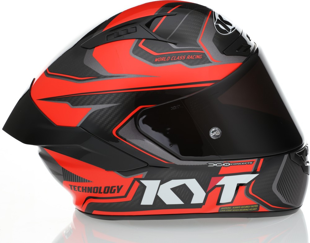 KYT NZ-Race Carbon Competition Red Helmet - Speed Addicts