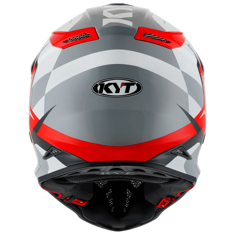 KYT Skyhawk Glowing White Red Helmet - Speed Addicts