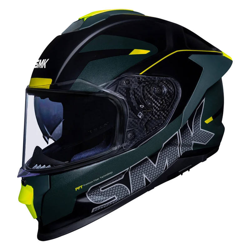 SMK Titan Firefly Black Gray Helmet - Speed Addicts