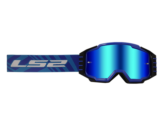 LS2 Charger Pro Goggle Blue with Blue Iridium Lens - Speed Addicts