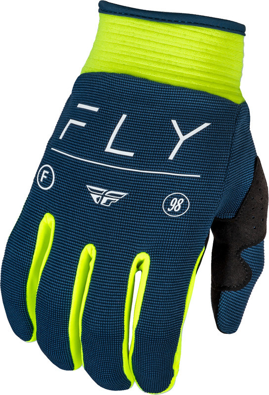 Fly Racing F-16 Navy Hi-Vis White Gloves - Speed Addicts