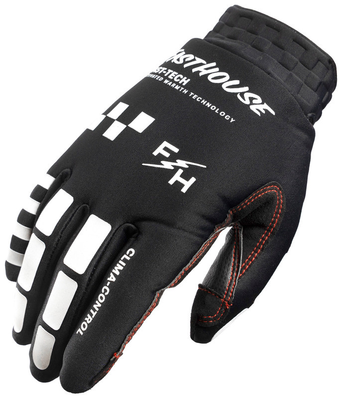 Fasthouse Toaster Black White Gloves - Speed Addicts