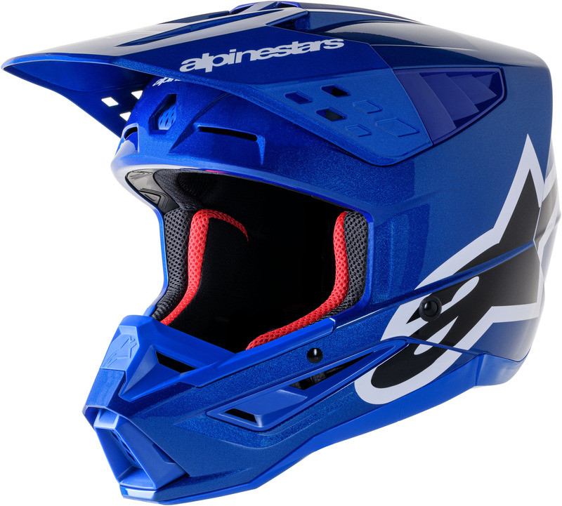 Alpinestars S-M5 Corp Blue Glossy Helmet - Speed Addicts