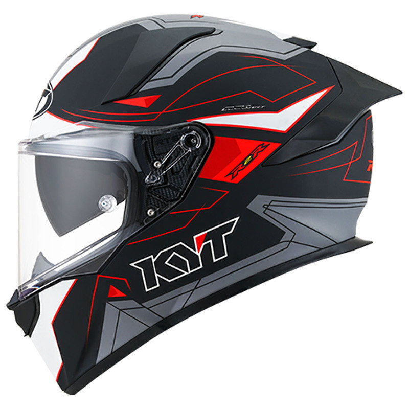 KYT R2R LED Matte Black Grey Helmet - Speed Addicts