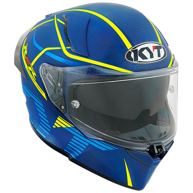 KYT R2R Concept Matte Blue Yellow Helmet - Speed Addicts