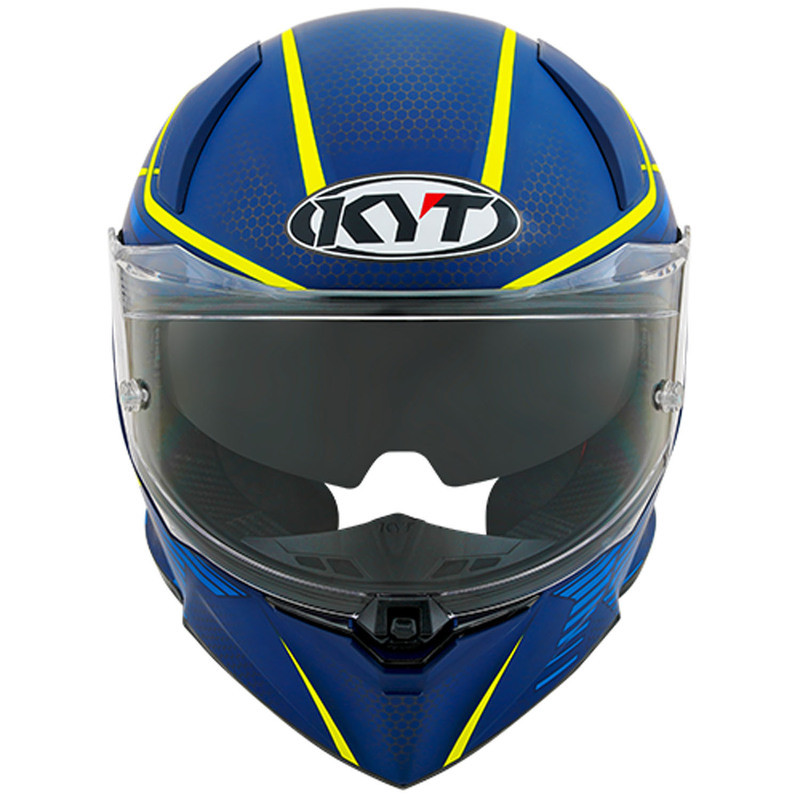 KYT R2R Concept Matte Blue Yellow Helmet - Speed Addicts