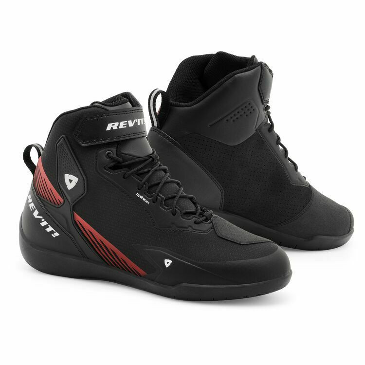 REV'IT! G-Force 2 H2O Black Neon Red Shoes - Speed Addicts