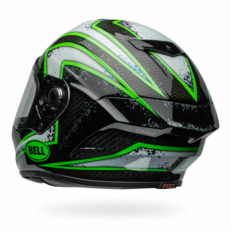 Bell Racestar DLX Flex Xenon Black Kryptonite Helmet - Speed Addicts