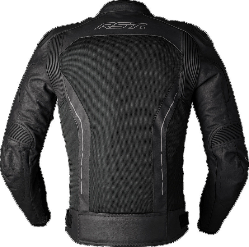 RST S1 Mesh CE Black Leather Jacket - Speed Addicts