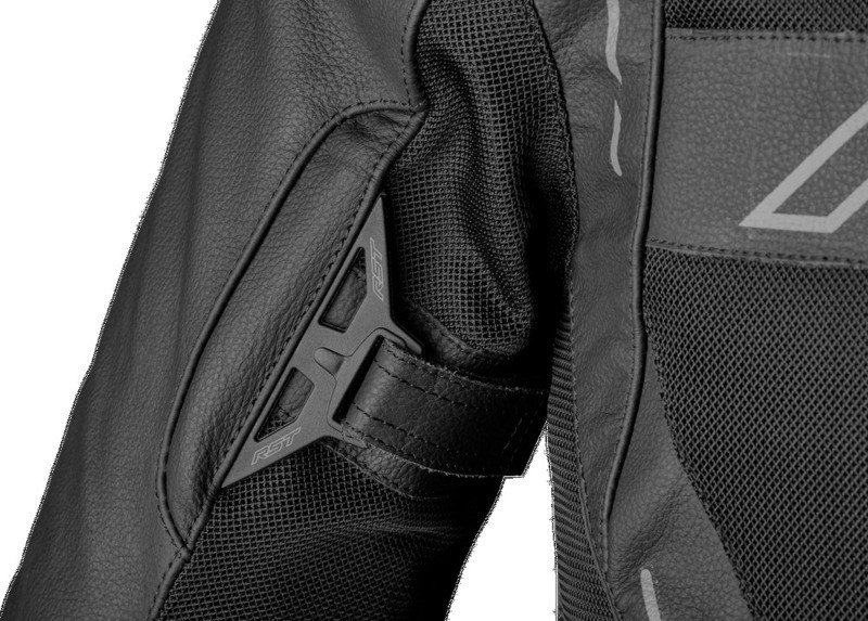 RST S1 Mesh CE Black Leather Jacket - Speed Addicts