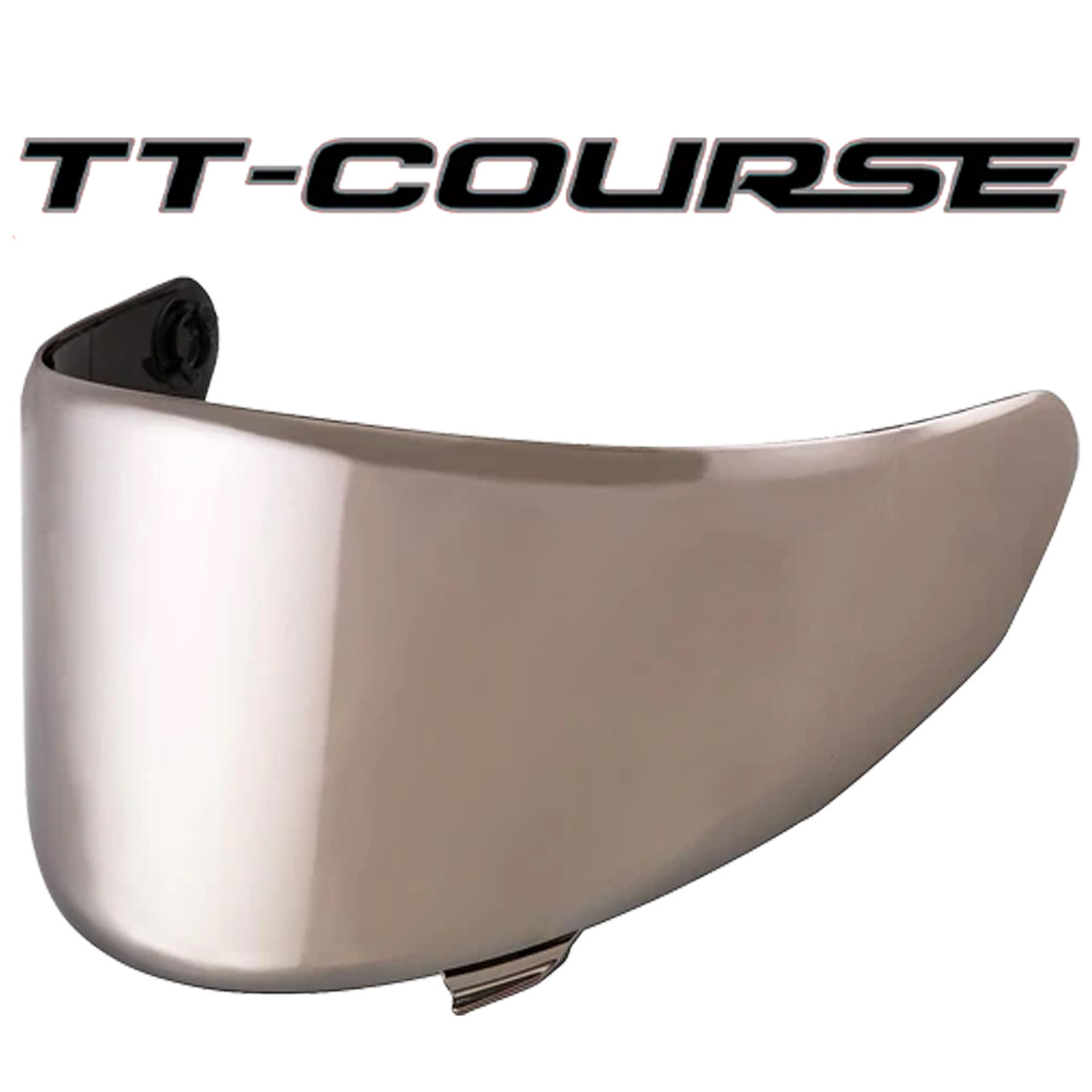 KYT TT Course Visors TT Course Color Mirror Chrome - Speed Addicts