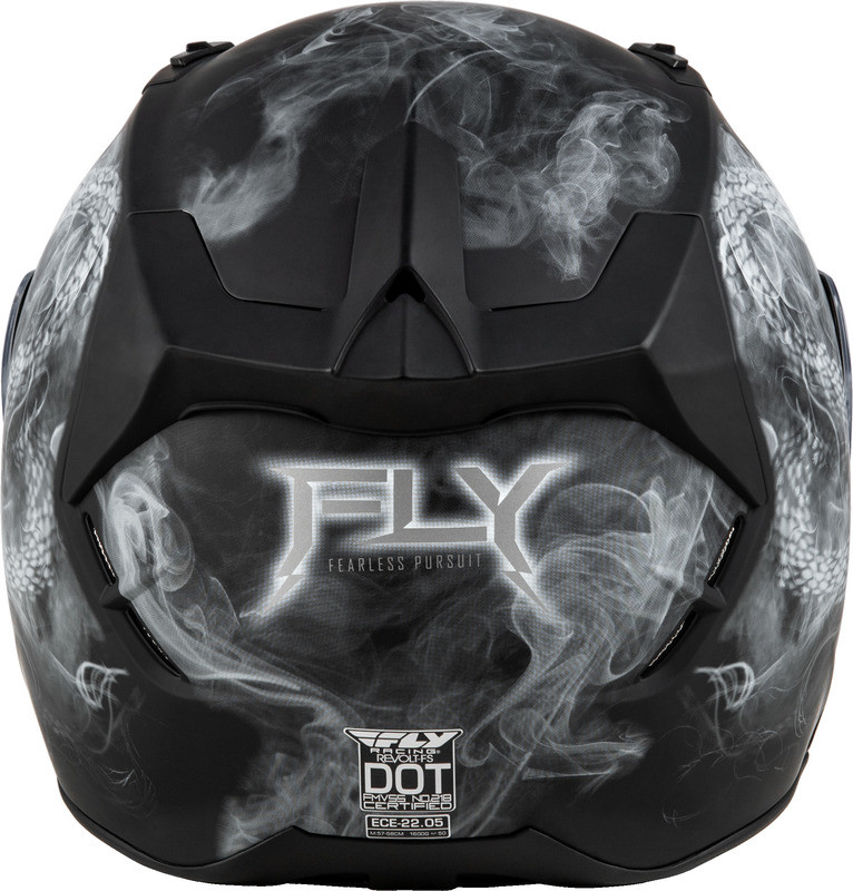 Fly Racing Revolt Coil Matte Black White Helmet - Speed Addicts