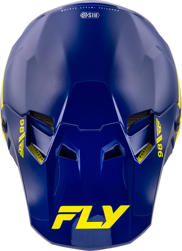 Fly Racing Formula CC Objective Navy Yellow Helmet - Speed Addicts