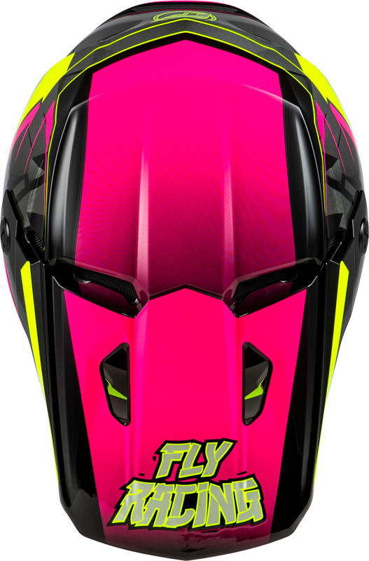Fly Racing Youth Kinetic Scorched Neon Pink Hi-Vis Black Helmet - Speed ...
