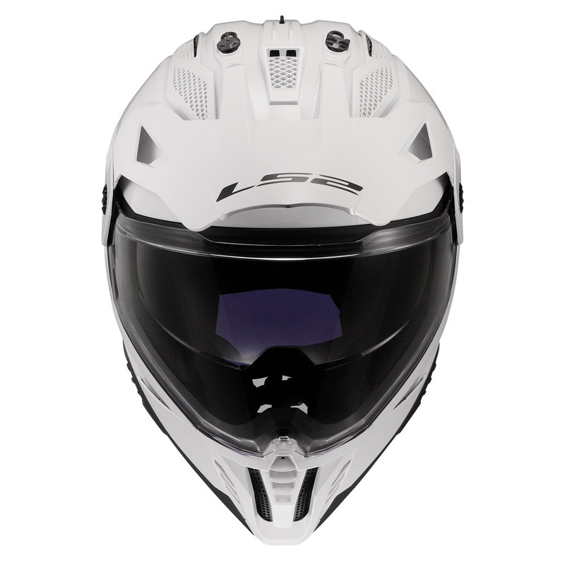 LS2 Blaze II Solid Gloss White Helmet - Speed Addicts