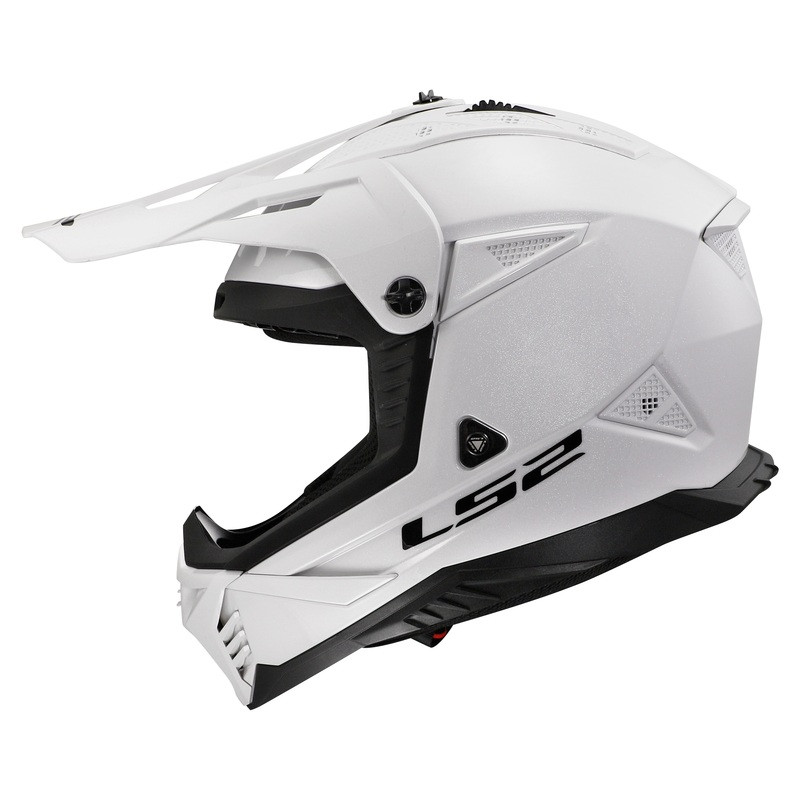 LS2 Gate II Solid Gloss White Helmet - Speed Addicts