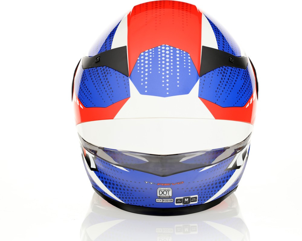 KYT TT-Revo Gear Blue Red Helmet - Speed Addicts