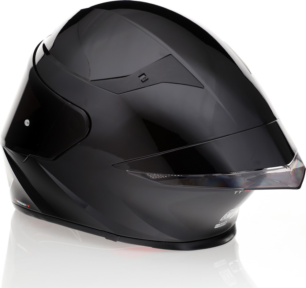 KYT TT-Revo Gloss Black Helmet - Speed Addicts