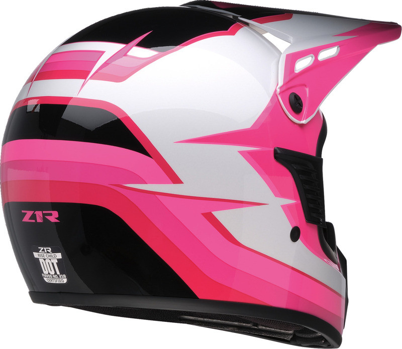 Z1R Child Dirt Maxx Vortex Pink White Helmet - Speed Addicts