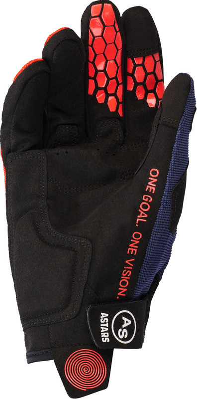Alpinestars Pro-Dura Navy Hot Orange White Gloves - Speed Addicts