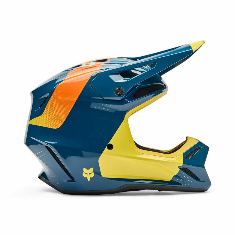 Fox Racing V3 Tine Twilight Blue Helmet - Speed Addicts