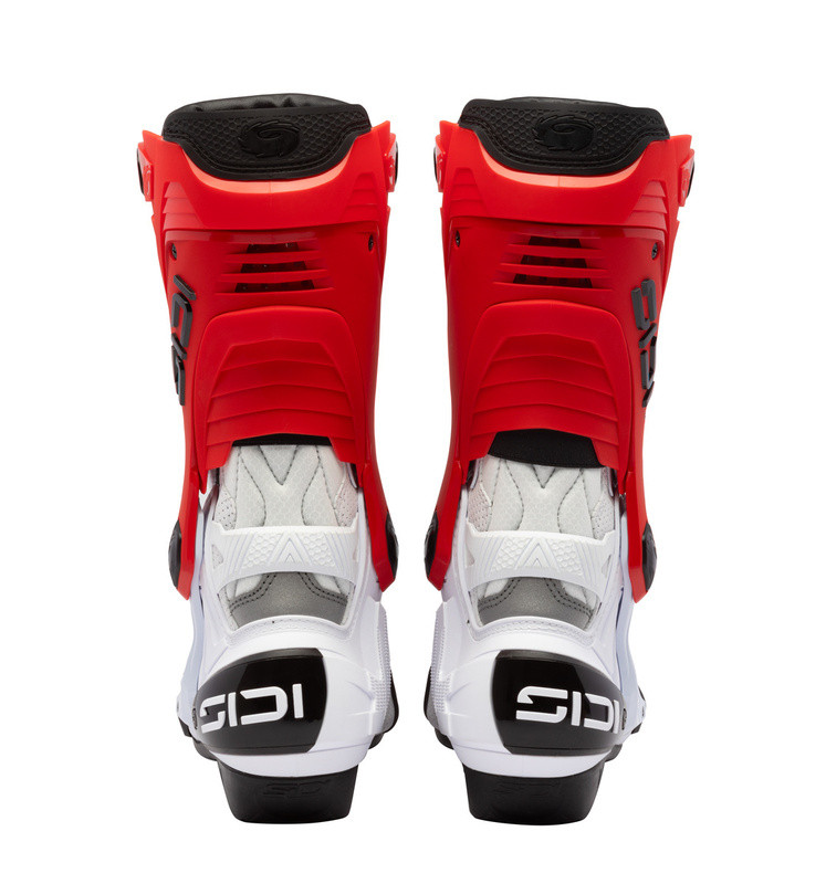 Sidi Rex Air White Red Boots - Speed Addicts
