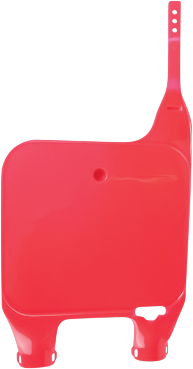 UFO Front Number Plate- Fluorescent Red - HO02629067 - Speed Addicts