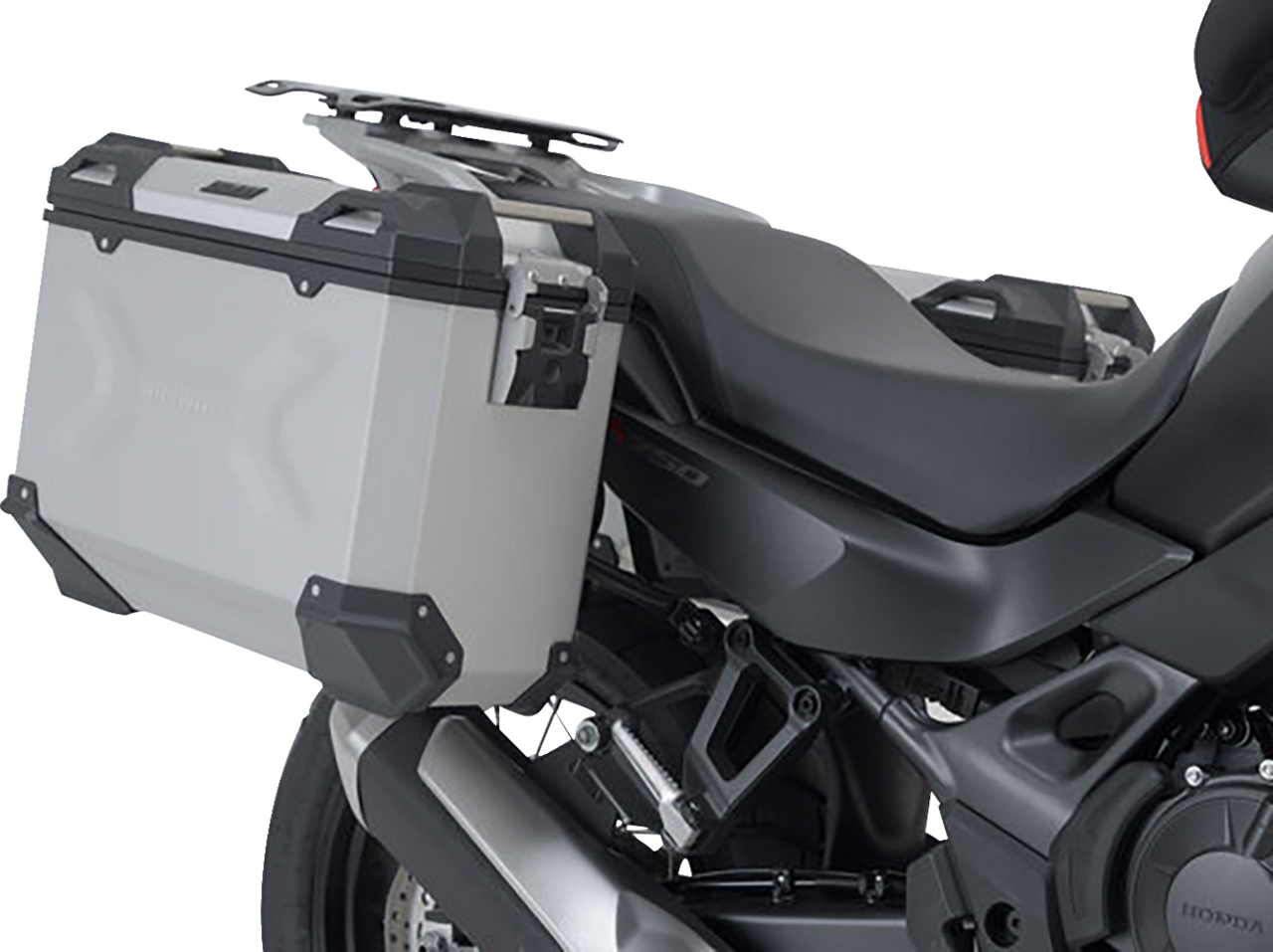 SW-Motech TRAX ADV Aluminum Case System Silver Honda XL750R Transalp ...