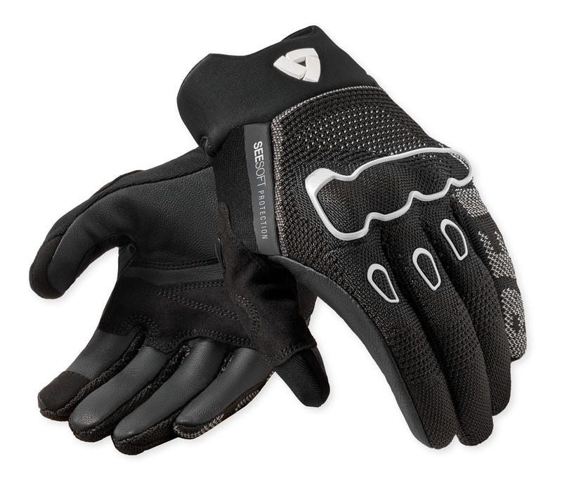 REV'IT! Hyperspeed 3 Black White Gloves - Speed Addicts