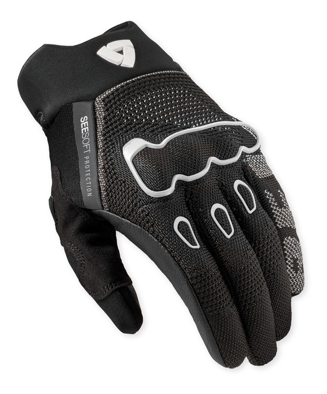 REV'IT! Hyperspeed 3 Black White Gloves - Speed Addicts