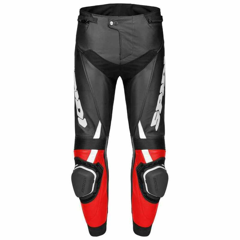 Spidi RR Pro 2 Black Red Leather Pants - Speed Addicts
