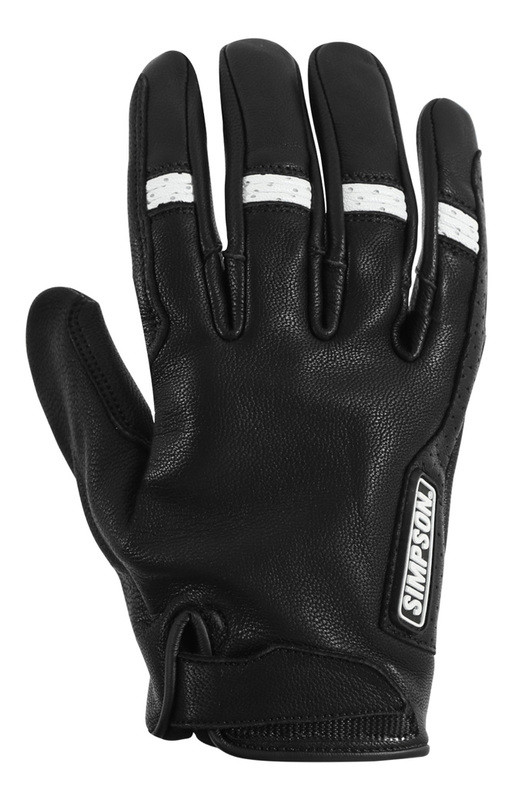 Simpson Ghost Leather Black Gloves - Speed Addicts