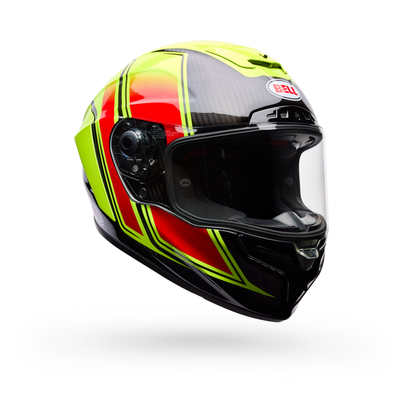 Bell Race Star DLX Flex Blue Yellow Grid Helmet - Speed Addicts