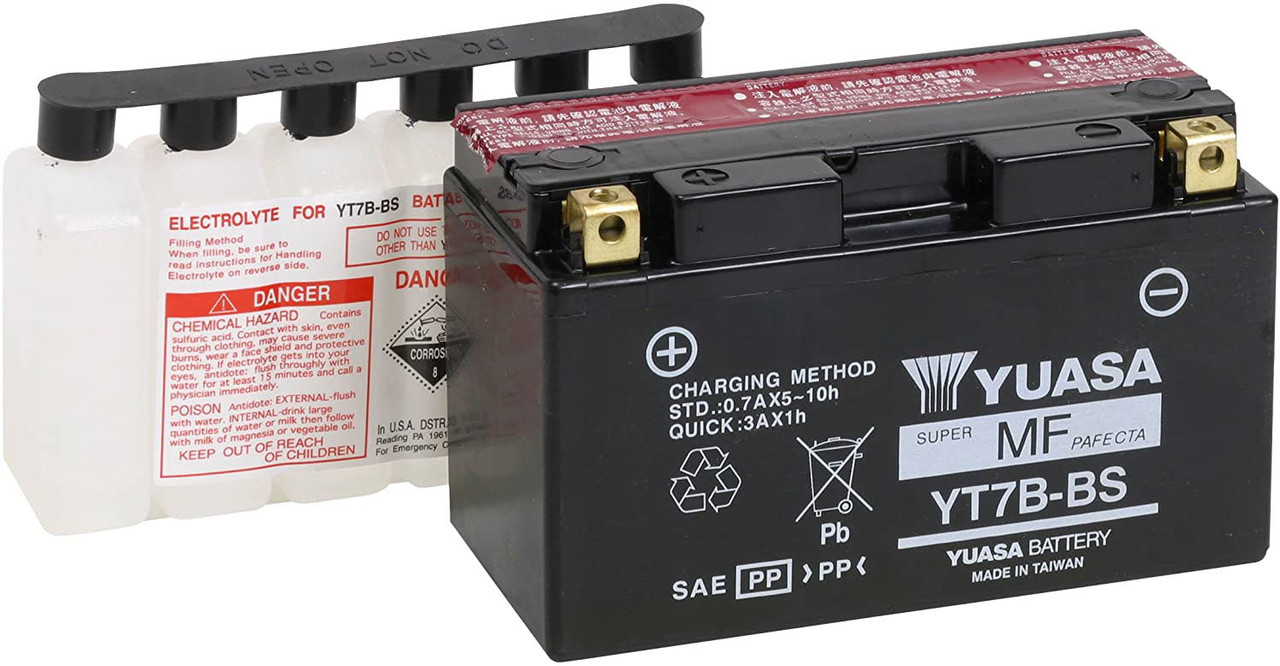 Yuasa YT7B-BS Battery - Speed Addicts