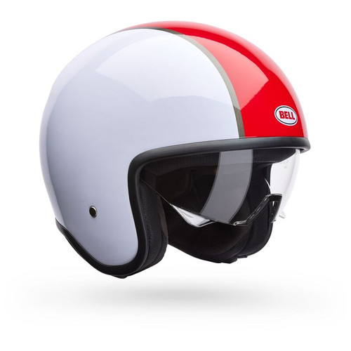 Bell TX-501 Red White Rally Helmet - Speed Addicts