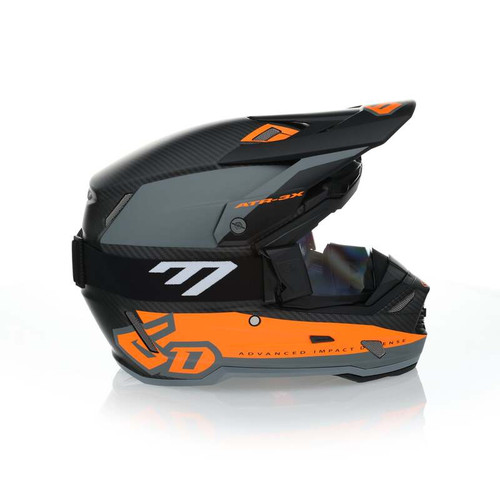 6D ATR-3X Summit Matte Orange Grey Helmet - Speed Addicts