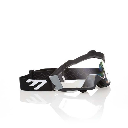 6D Max R Black Gray Clear Lens Goggle - Speed Addicts