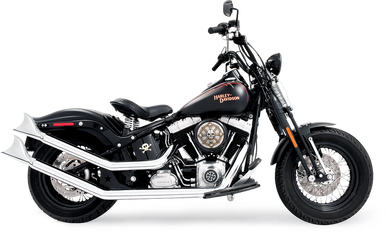 Freedom Upswept W/ Fishtails Chr Softail - HD00264 - Speed Addicts
