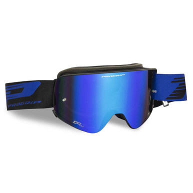Pro Grip 3205 Magnetic Lens Goggles Matte Black Blue - Speed Addicts