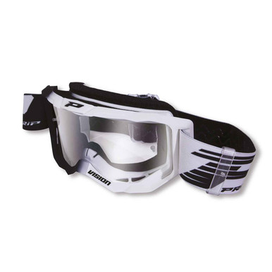 Pro Grip 3300 Transparent Vision Goggles Black White - Speed Addicts