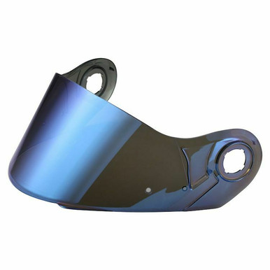 LS2 Strobe Blue Iridium Face Shield - Speed Addicts