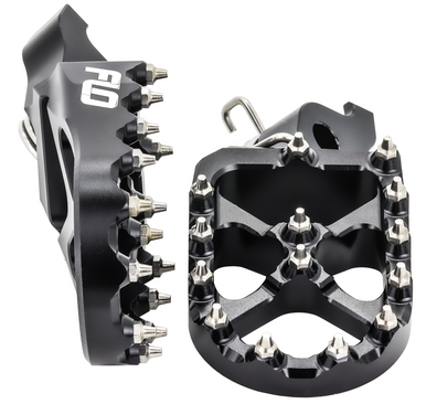 Flo Motorsports Flo Foot Peg Hon Black - FPEG-798BLK - Speed Addicts