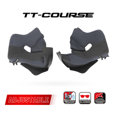 KYT TT Course Cheek Pads - Speed Addicts