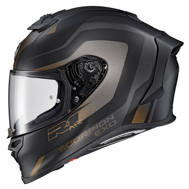Scorpion EXO EXO-R1 Air Hive Gold Black Helmet - Speed Addicts