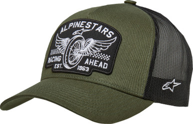 Alpinestars Heritage Patch Trucker Military Black Hat - Speed Addicts