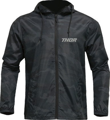 Thor Caliber Black Windbreaker - Speed Addicts